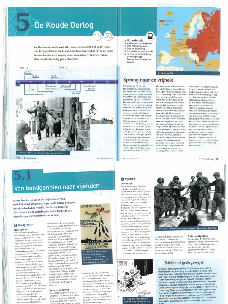 Lesboek Koude Oorlog Voor H3 - M3 | PDF