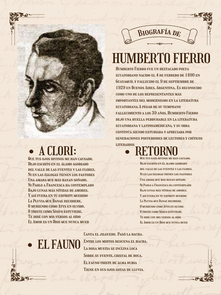 Humberto Fierro | PDF | Poesía | Clásicos