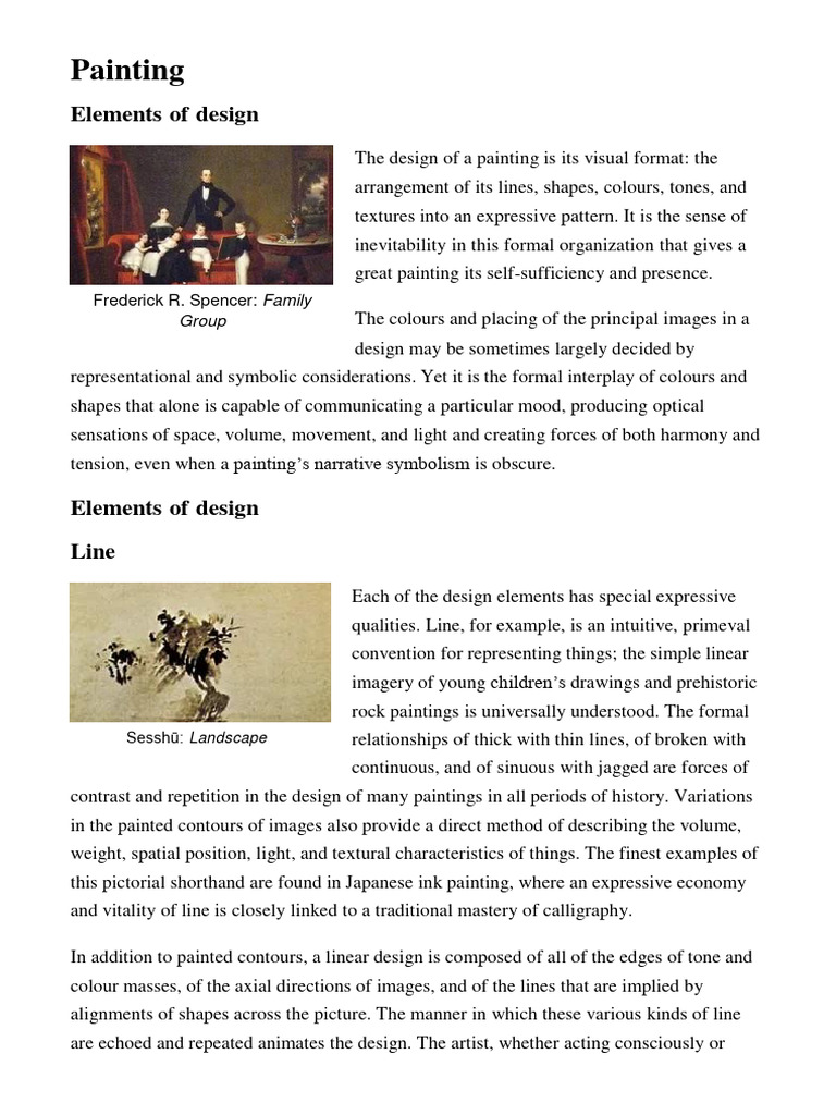 Painting - Elements of Design | PDF | Color | Paintings