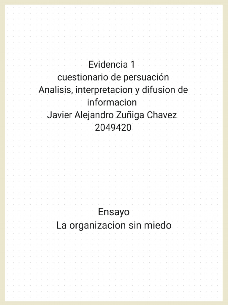 Cuestionario Ev1 | PDF