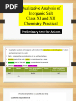 Salt Analysis Ncert | PDF