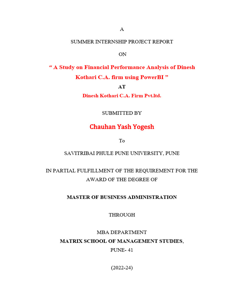 Yash SIP Report | PDF | Job Hunting | Internship