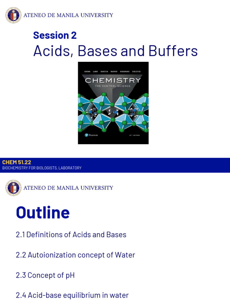 S2 Acids, Bases and Buffers | PDF | Acid | Buffer Solution