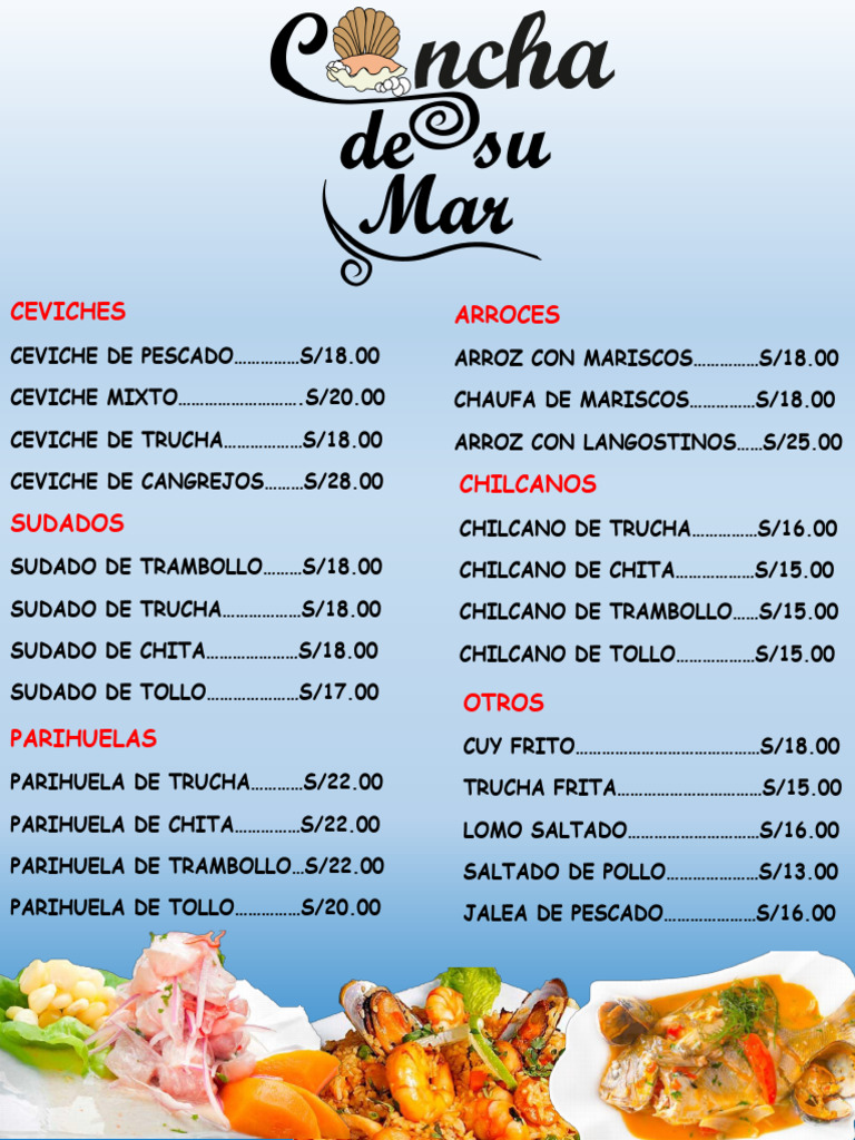 CARTA CEVICHERIA | PDF