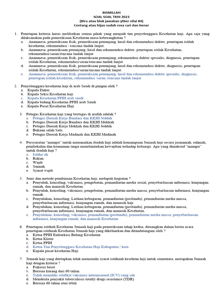 Bismillah Soal 2022 | PDF