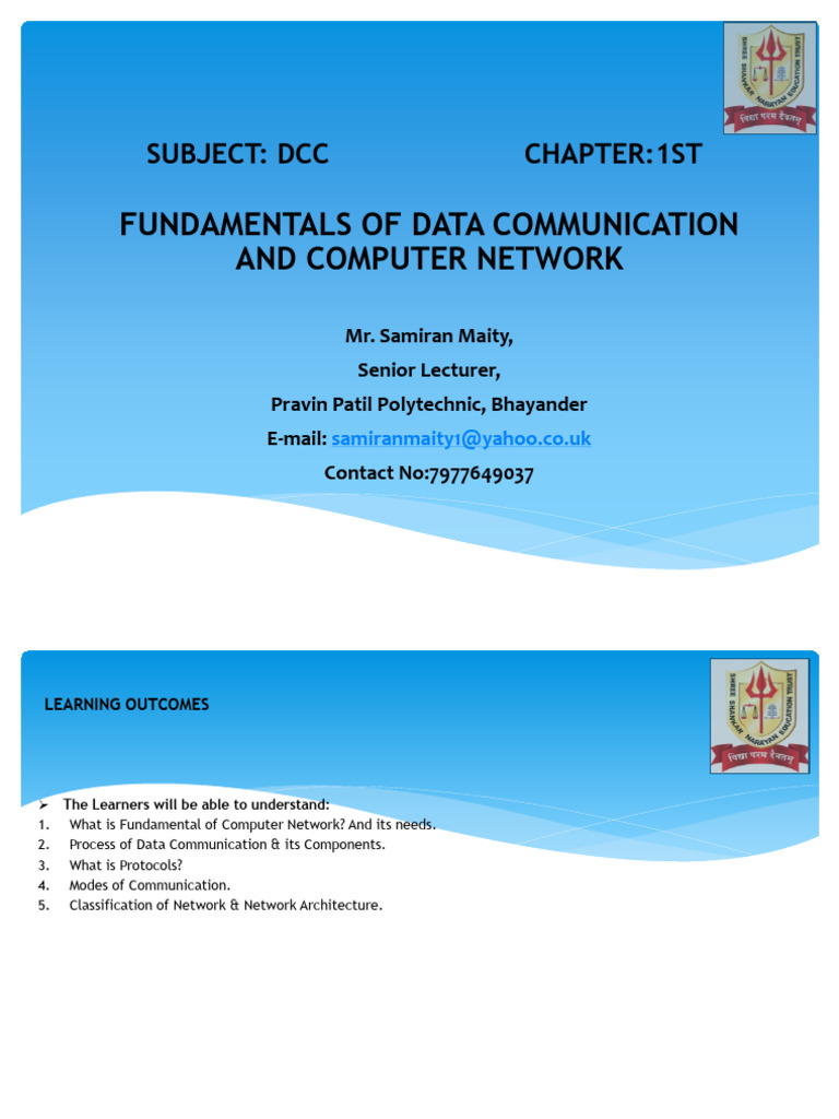 DCC All Chapter PDF | Download Free PDF | Network Topology | Computer ...
