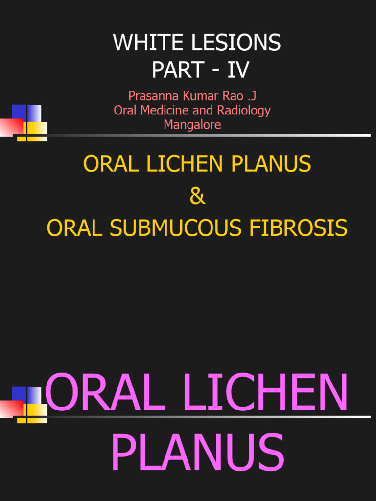 White Lesions Class 4 | PDF | Medical Specialties | Clinical Medicine