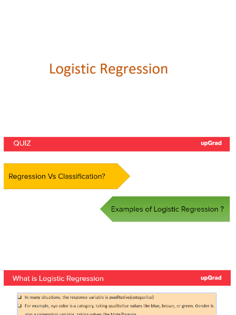 Logistic Regression | PDF
