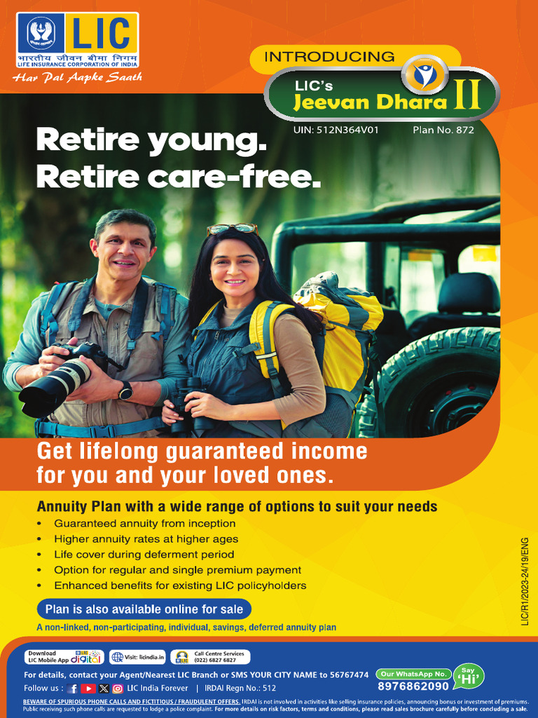 LIC Jeevan Dhara II Poster 872 | PDF LIC Jeevan Dhara II Poster 872 | PDF