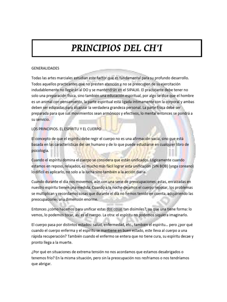 Principios Del Chi | PDF