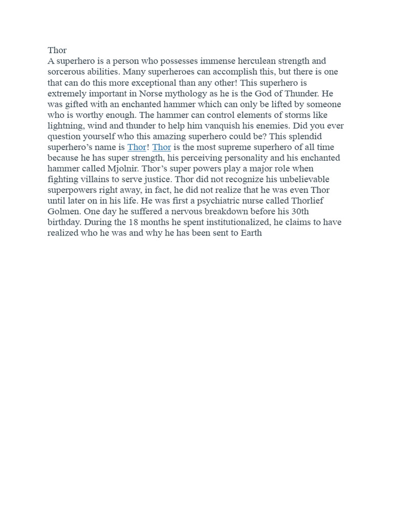 Thor Pdf