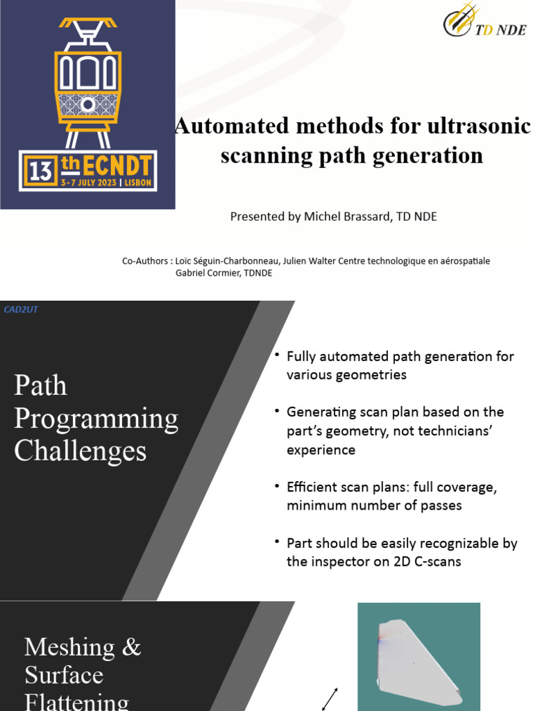 Automated Path Generation - ASNT2022 | PDF | 3 D Computer Graphics | Geometry