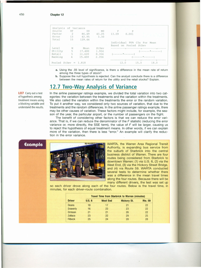 Driver RouteANOVABOOK | PDF | Analysis Of Variance | Errors And Residuals
