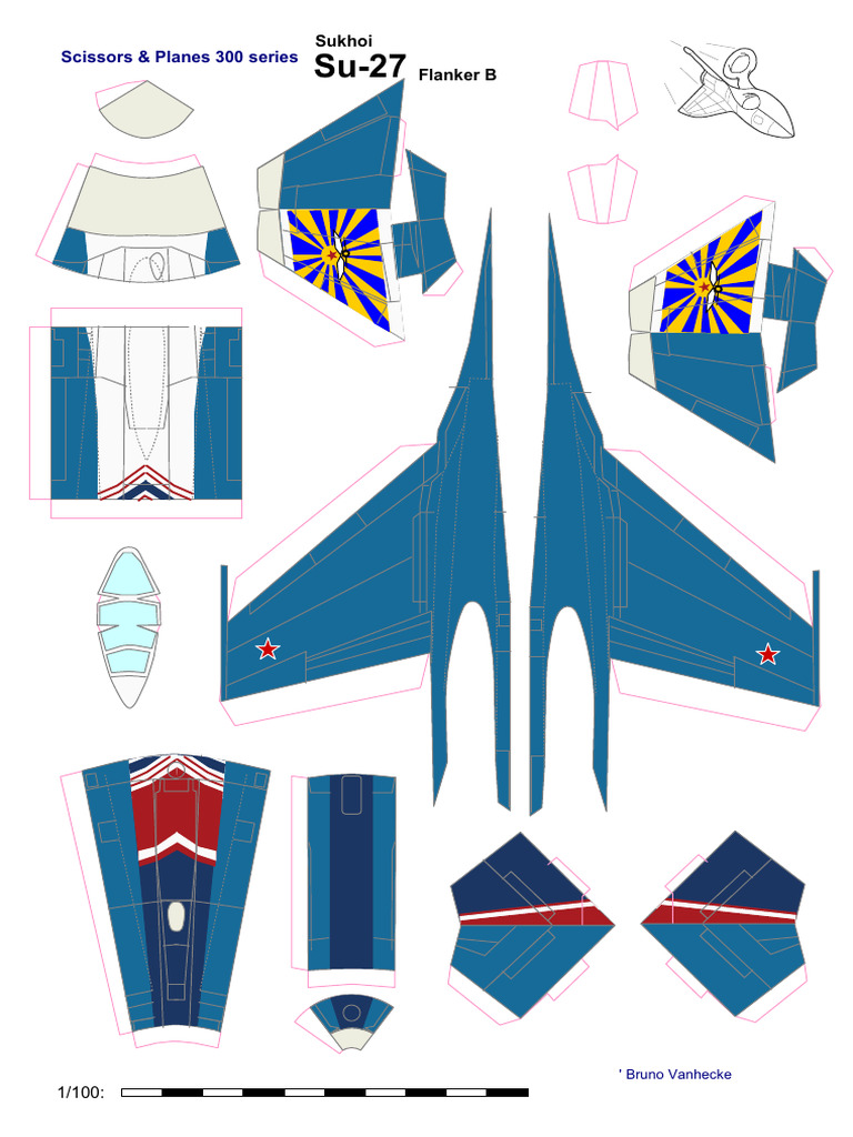 Su-27 RK 1-100 Small Scissors and Planes | PDF