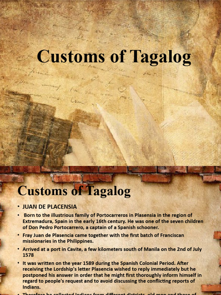 Customs-of-Tagalog-Phils-History | PDF | Marriage | Tagalog Language