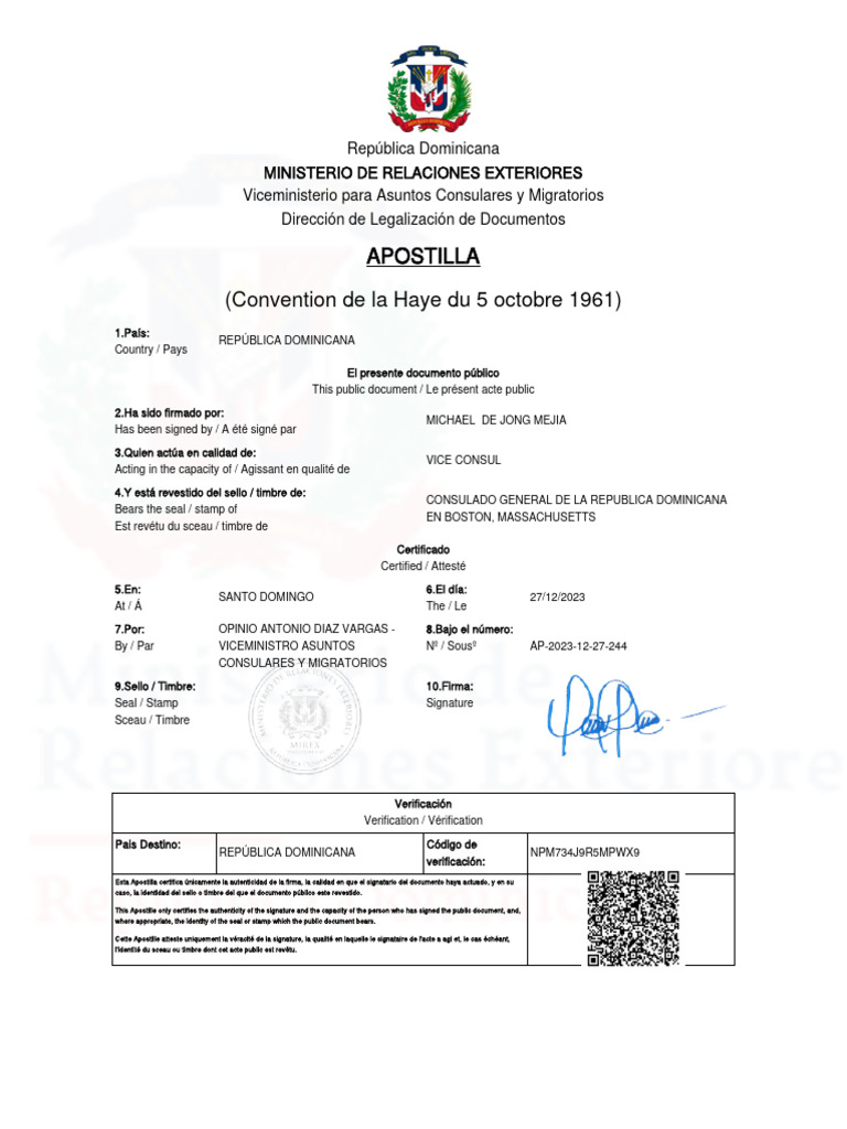 Apostilla de Poder Notarial Autralia | PDF