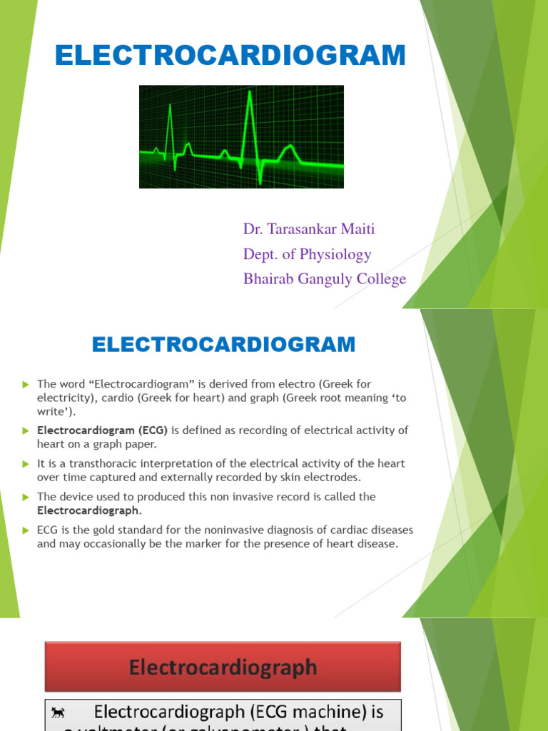 ELECTROCARDIOGRAM | PDF | Electrocardiography | Circulatory System