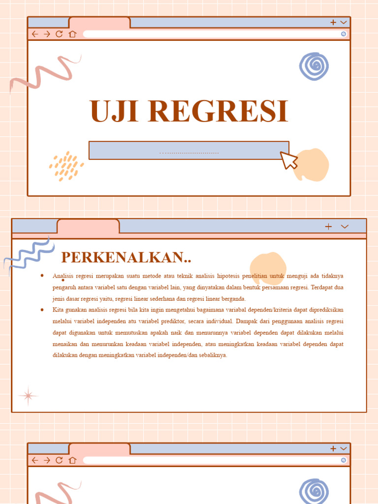 PPT Regresi Linear Sederhana | PDF