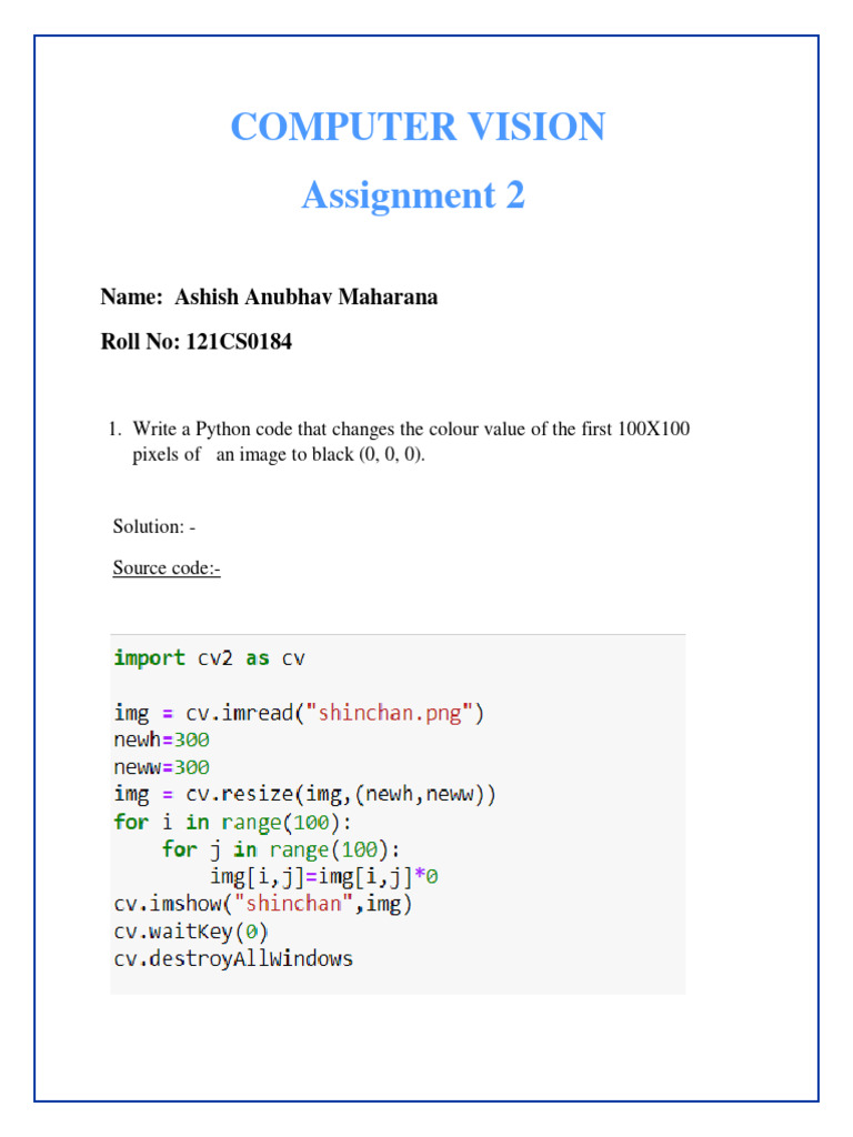 Computer Vision-121cs0184 | PDF | Computers