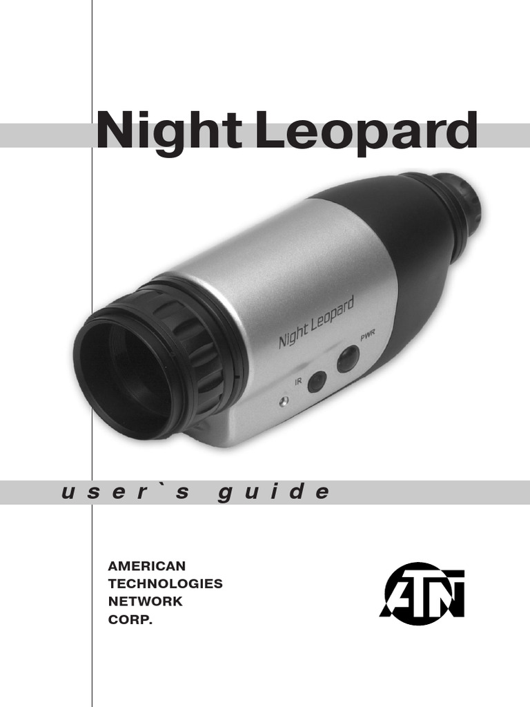 ATNNightLeopard-NightVisionMonocular UserGuide | PDF | Camera ...