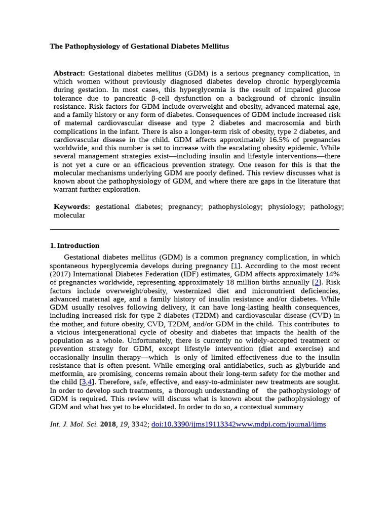 The_Pathophysiology_of_Gestational_Diabetes_Mellitus.docx | PDF ...