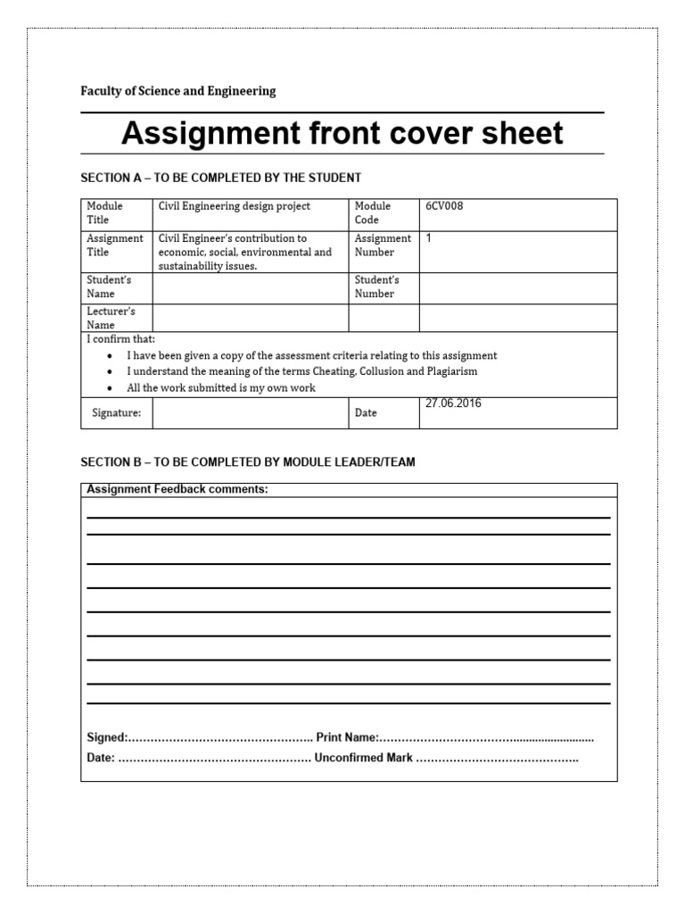 Civil Engineering Design Project 6CV008 | PDF | Sustainability ...