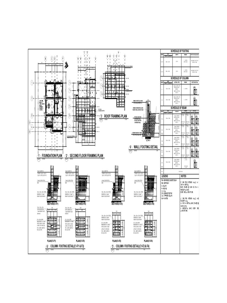 Roof Framing Plan: C D G F B' C' B C D G F B' C' | PDF | Architectural ...