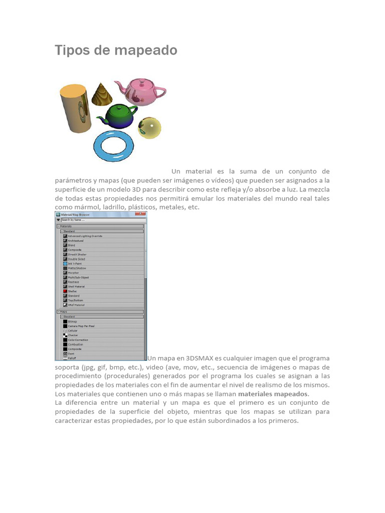 Tipos de Mapeado | PDF | Función (Matemáticas) | Cartografía