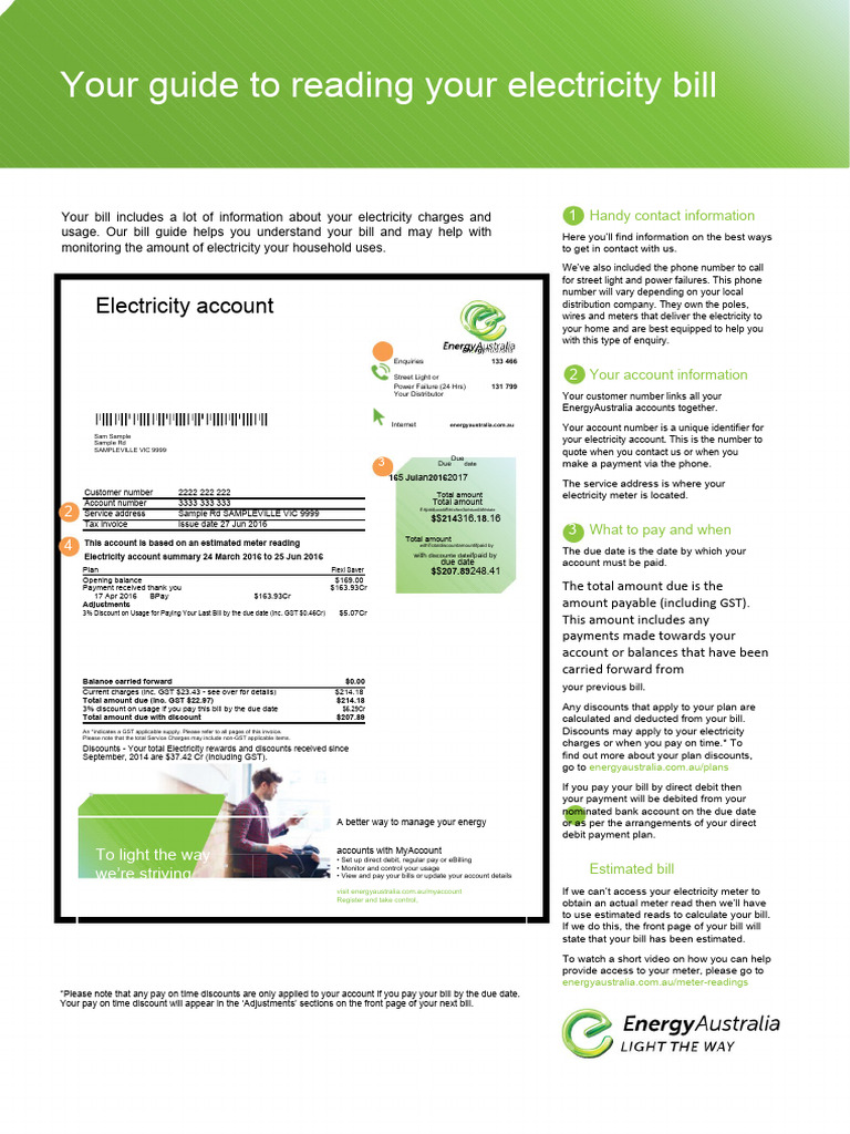 Utility Bill Template 33 | PDF | Invoice | Payments