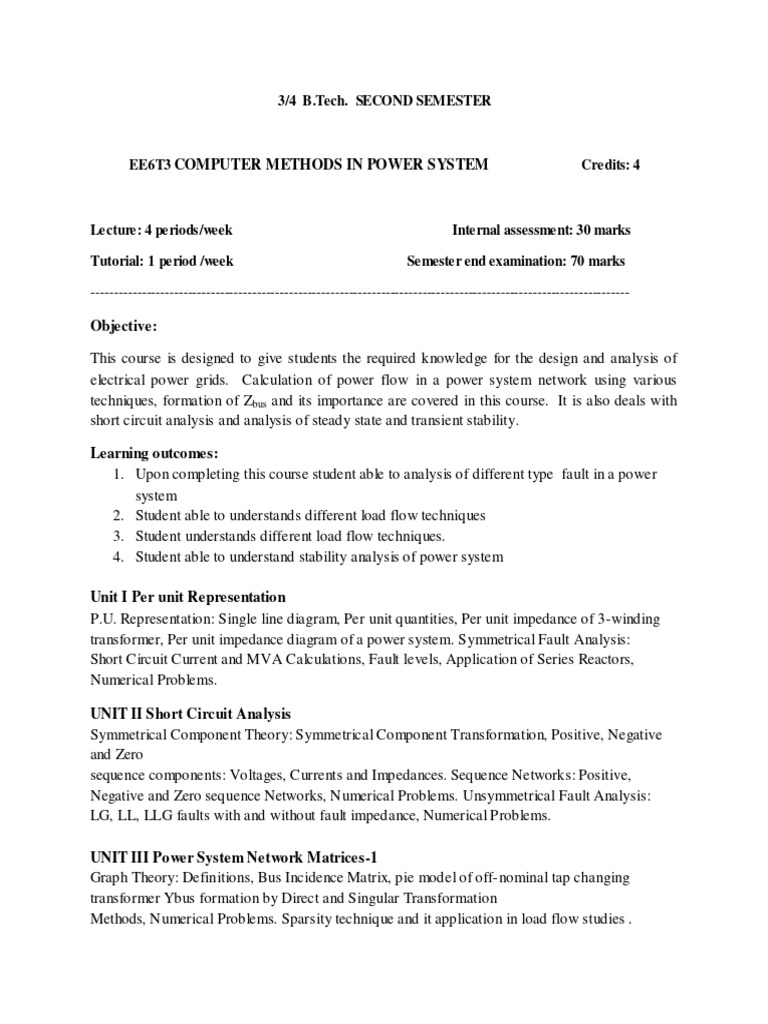 EE6T3 | PDF | Network Analysis (Electrical Circuits) | Steady State