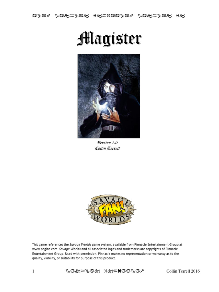 Magister | PDF | Gemstone | Magician (Fantasy)