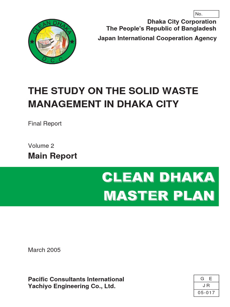 The Study On The Solid Waste Management in Dhaka City: Main Report | PDF | Waste | Waste Management
