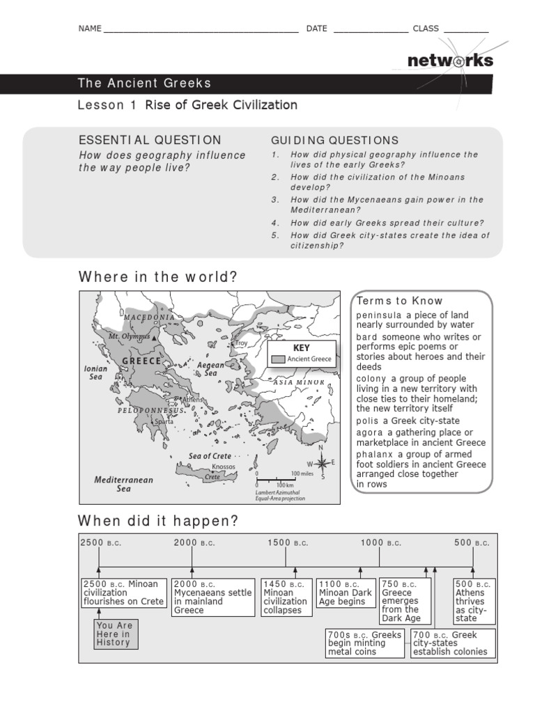 Rise of Ancient Greek Civilization | PDF | Mycenaean Greece | Ancient ...