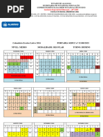 Calendario Eja 2025 | PDF