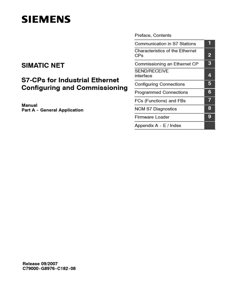 S7-CPs For Industrial Ethernet Configuring and Commissioning | PDF | Computer Network | Input/Output