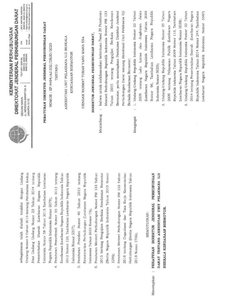 kp4404 Aj502 DRJD 2020 TTG Akreditasi Unit Pelaksana Uji Berkala KB ...