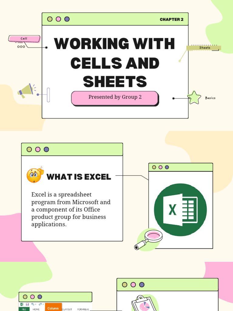 Working With Cells and Sheets | PDF