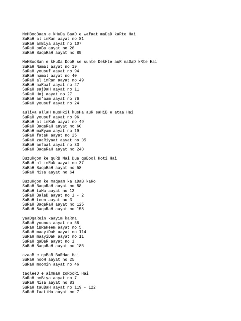 QuRanic RefRences Part 2 | PDF | Religion & Spirituality