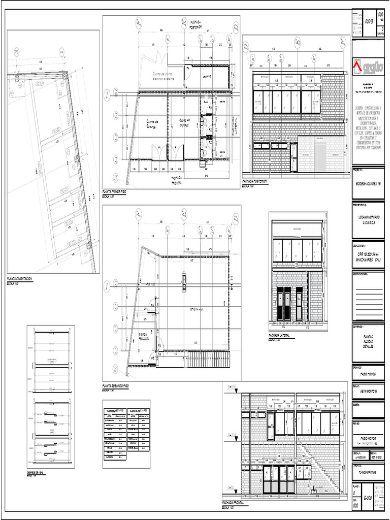 Planos Generales Bodegas Quimex 1B - Planos Oficinas | PDF