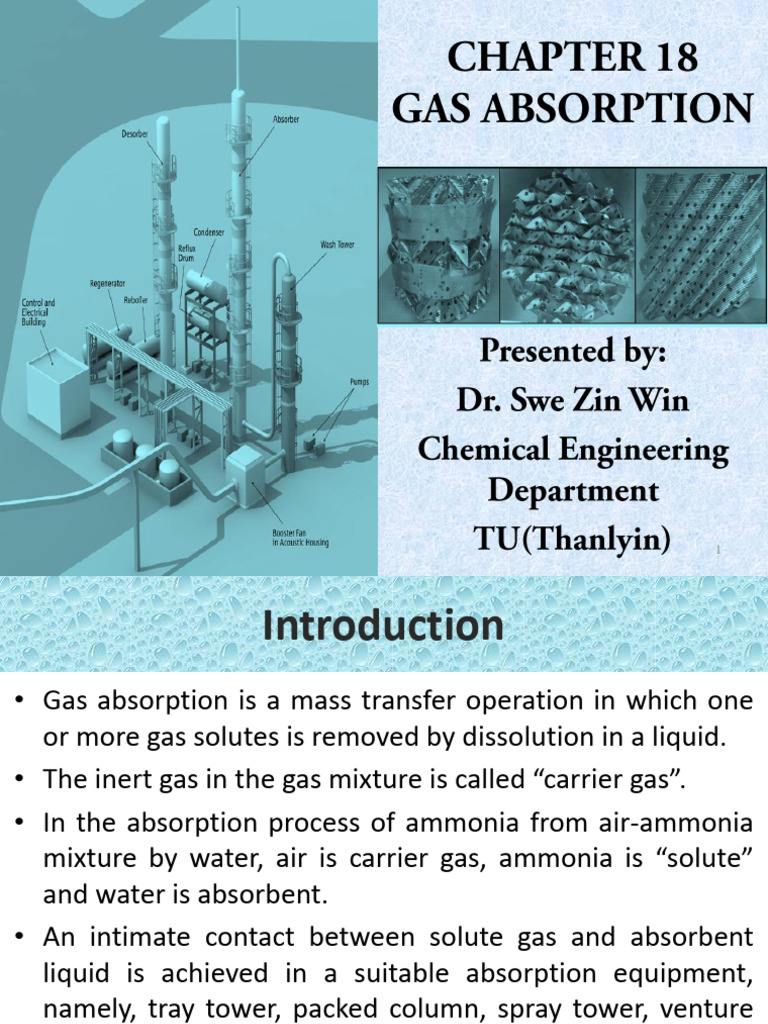 Absorption | PDF | Solubility | Gases