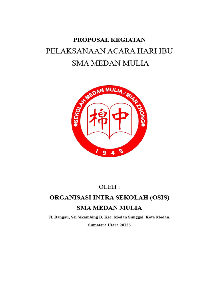 Cover Proposal Kegiatan | PDF