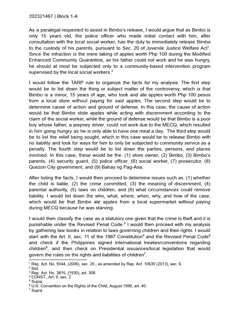 Practical Exercise For Legal Research Process | PDF | Criminal Justice ...