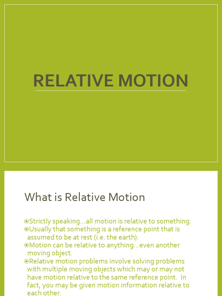 4. Relative_Motion | PDF