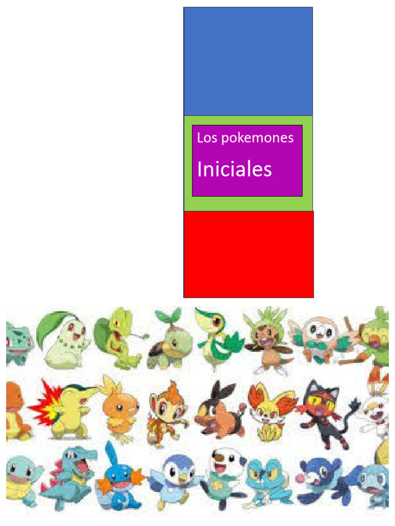 Qué Son Los Pokemones Iniciales | PDF