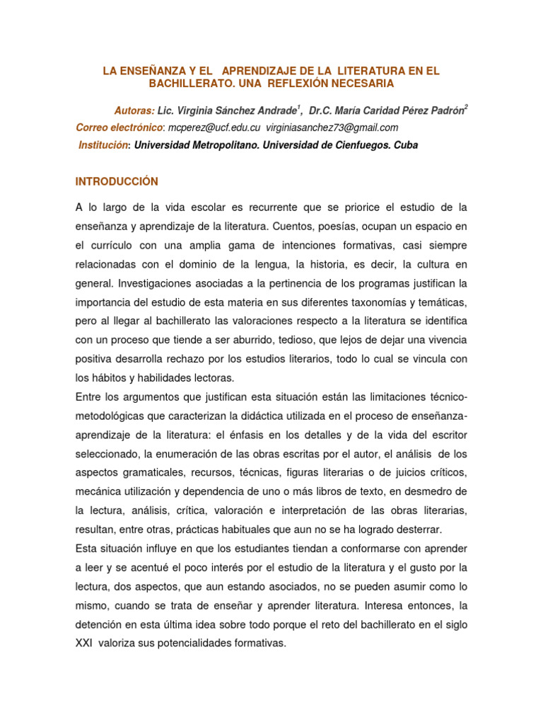 La Ensenanza y El Aprendizaje | PDF | Aprendizaje | Plan de estudios