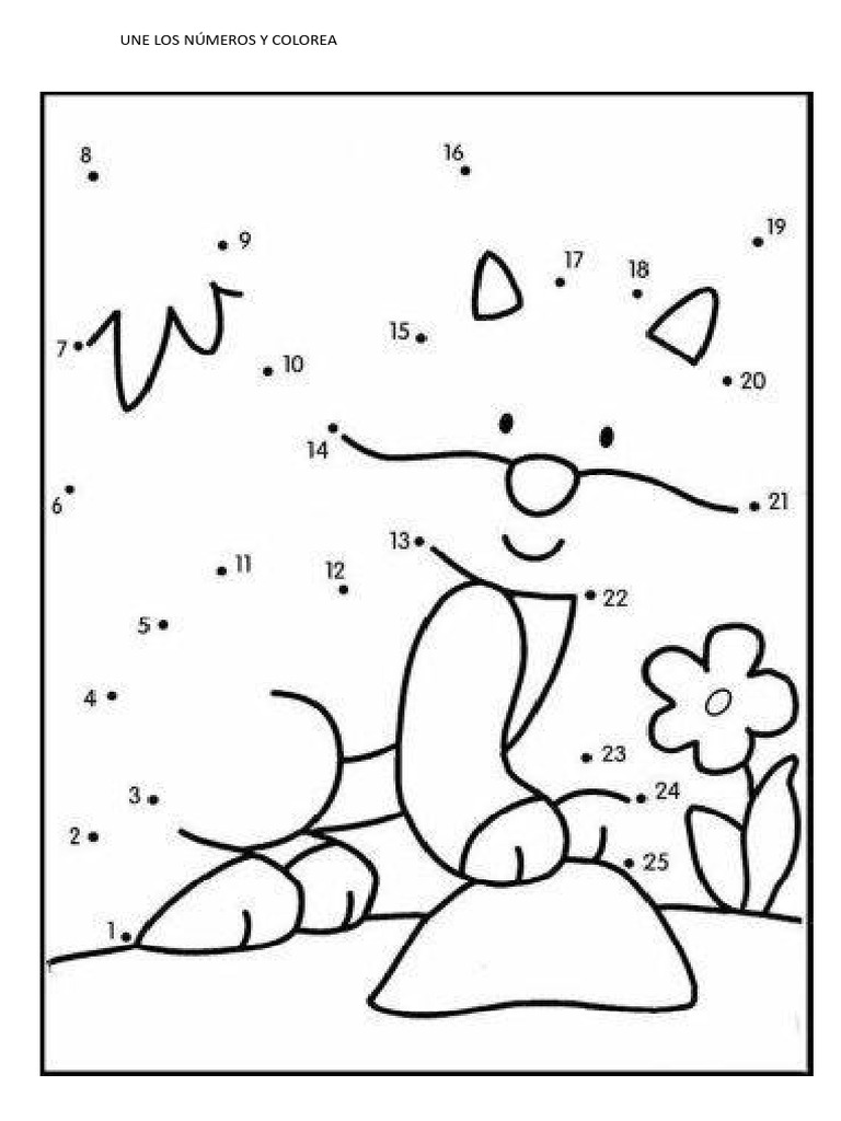 Une Los Números y Colorea | PDF