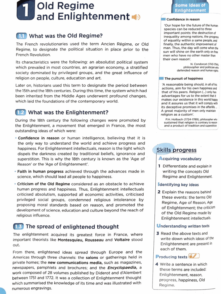 Old Regime and Enlightenment | PDF