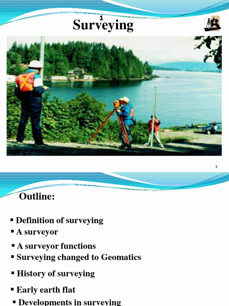 Intro Of Survery 1 3 Pdf Surveying Geomatics