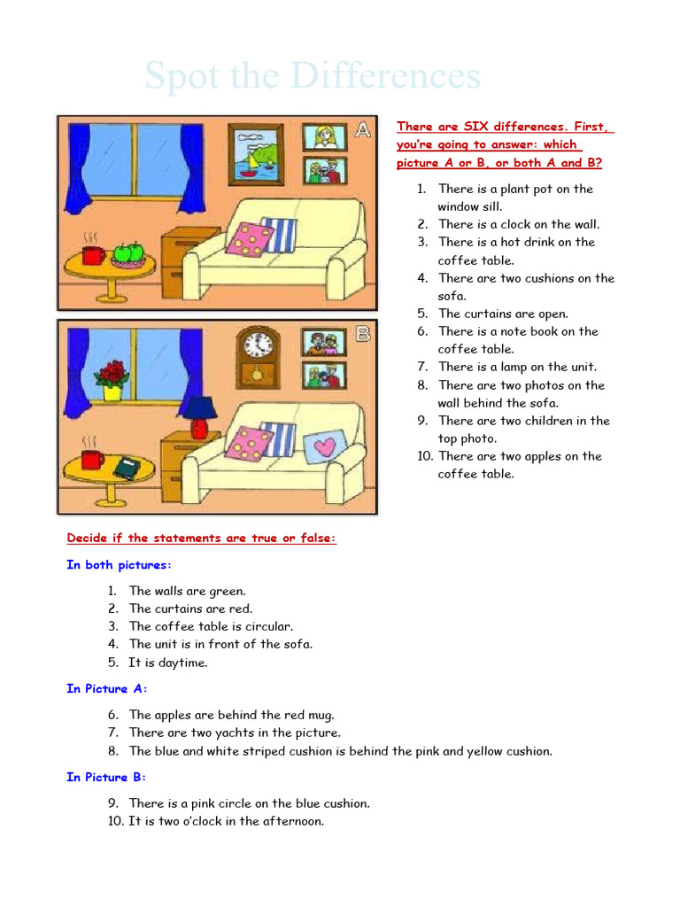 Spot The Differences - 155156 | PDF | Drink | Hot Drinks