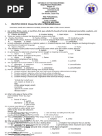 Creative Writing Reviewer For 1ST Quarterly Examination | PDF | Poetry | Rhyme